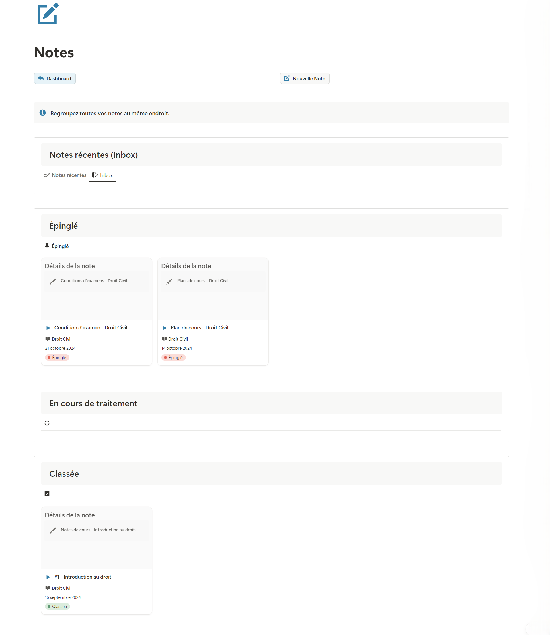 Zoom sur le template Notion qui va sauver tes études - Projet Etudiant